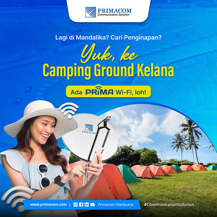 Prima Wi-Fi Hadir di Mandalika! Kencang dan Gratis! - Primacom Interbuana